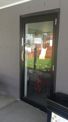 Unbreakable Glass Commercial Glass Door Framed | Unbreakable Glass